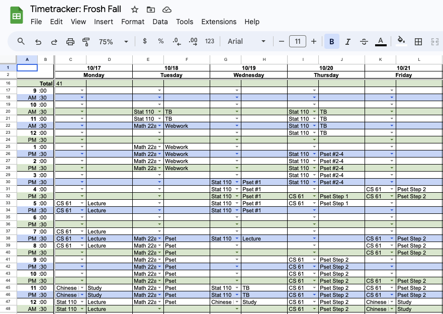 Timetracker | Justin Ji