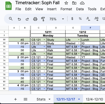 Timetracker | Justin Ji